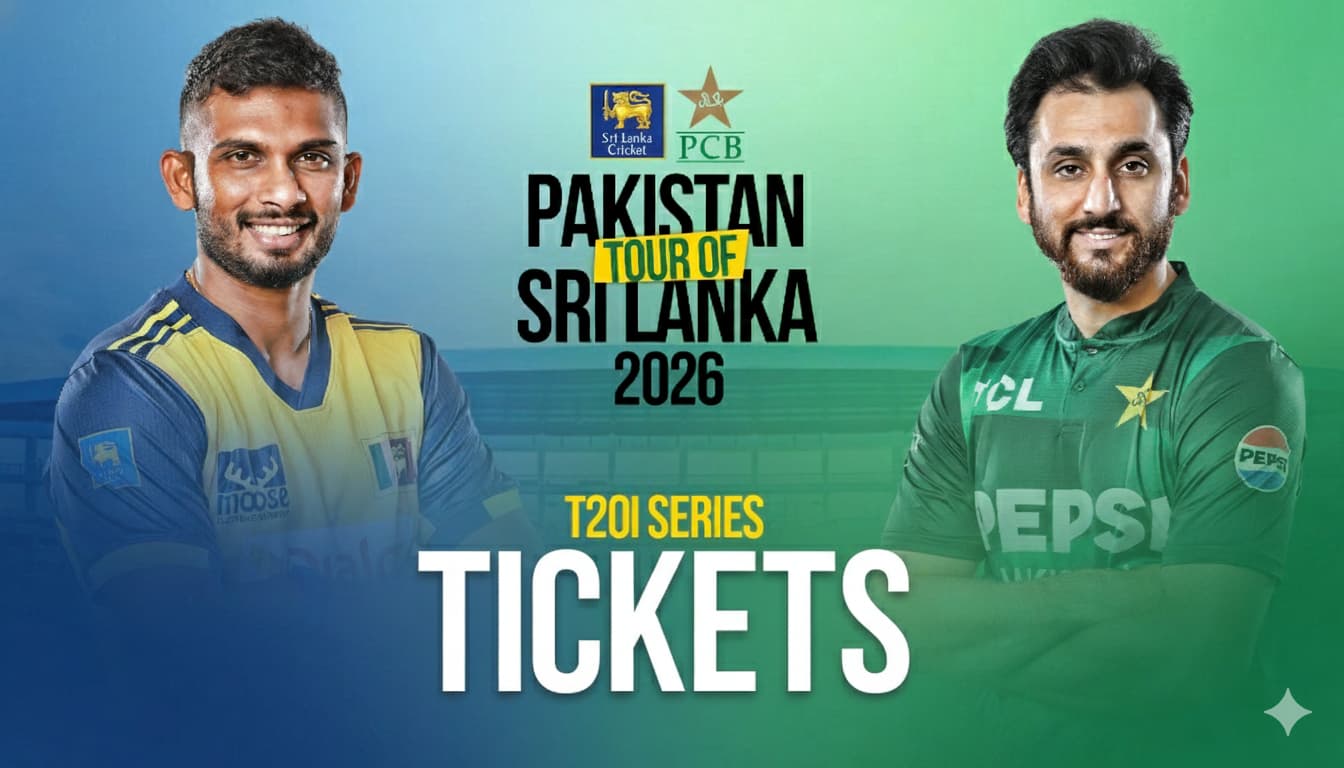 Pakistan Tour Of Sri Lanka 2026 Tickets – Prices & Booking Online